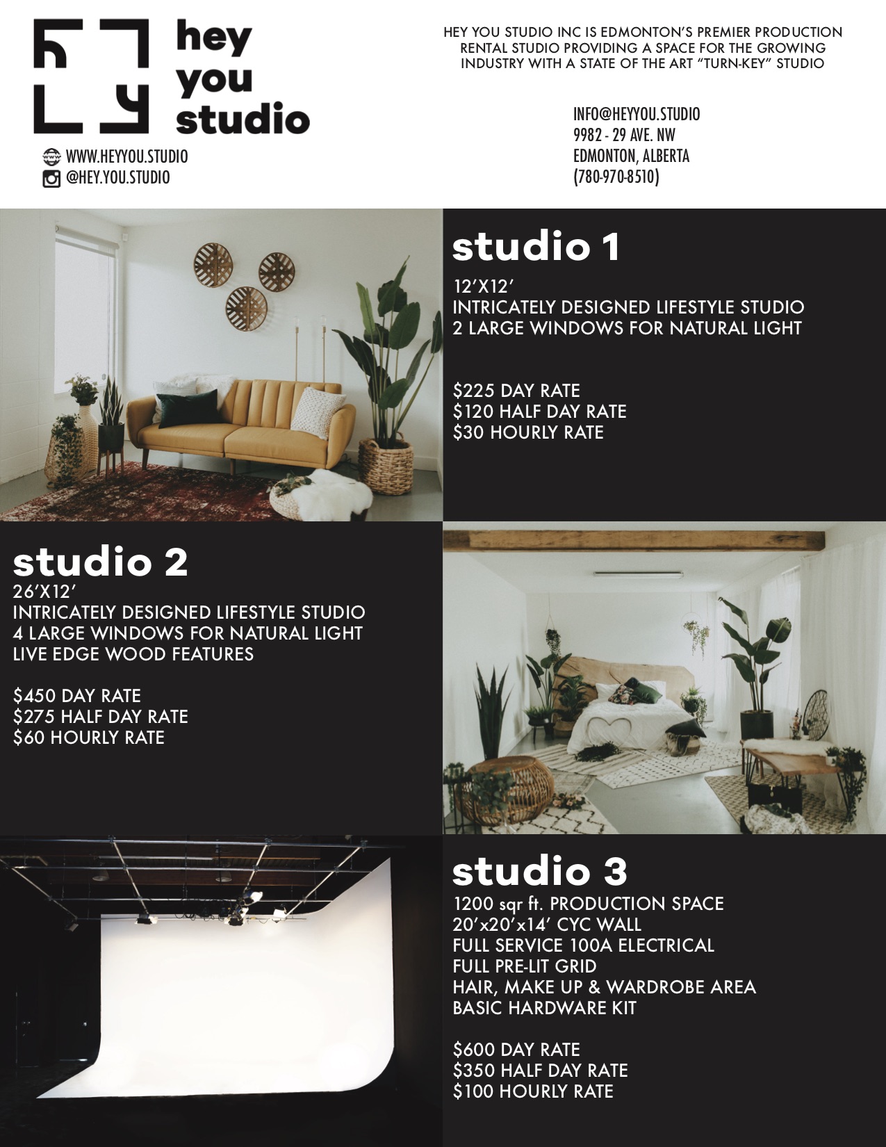 Studio FAQ | Hey You Studio