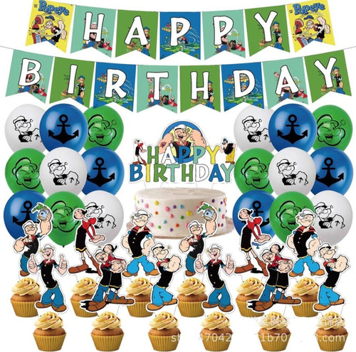 Popeye The Sailor Birthday Theme Decorations | Unusual Dreams