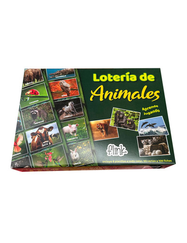 Loteria De Animales Flink Juego De Mesa Didáctico | flinkmex