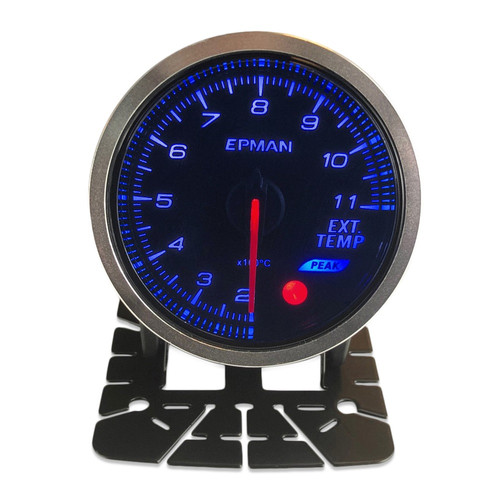 52mm Smoked Stepper Motor Peak Warning EGT Exhaust Temp Gauge - Blue ...