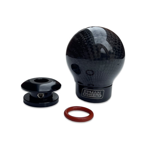 Real Carbon Fibre Gear Shift Knob Ball With Gaiter Retaining Collar ...
