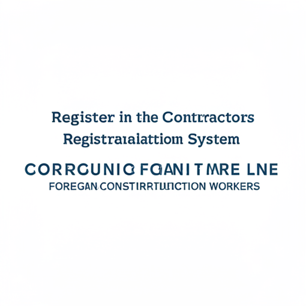 Register in the Contractors Registration System (CRS) to Hire Foreign ...