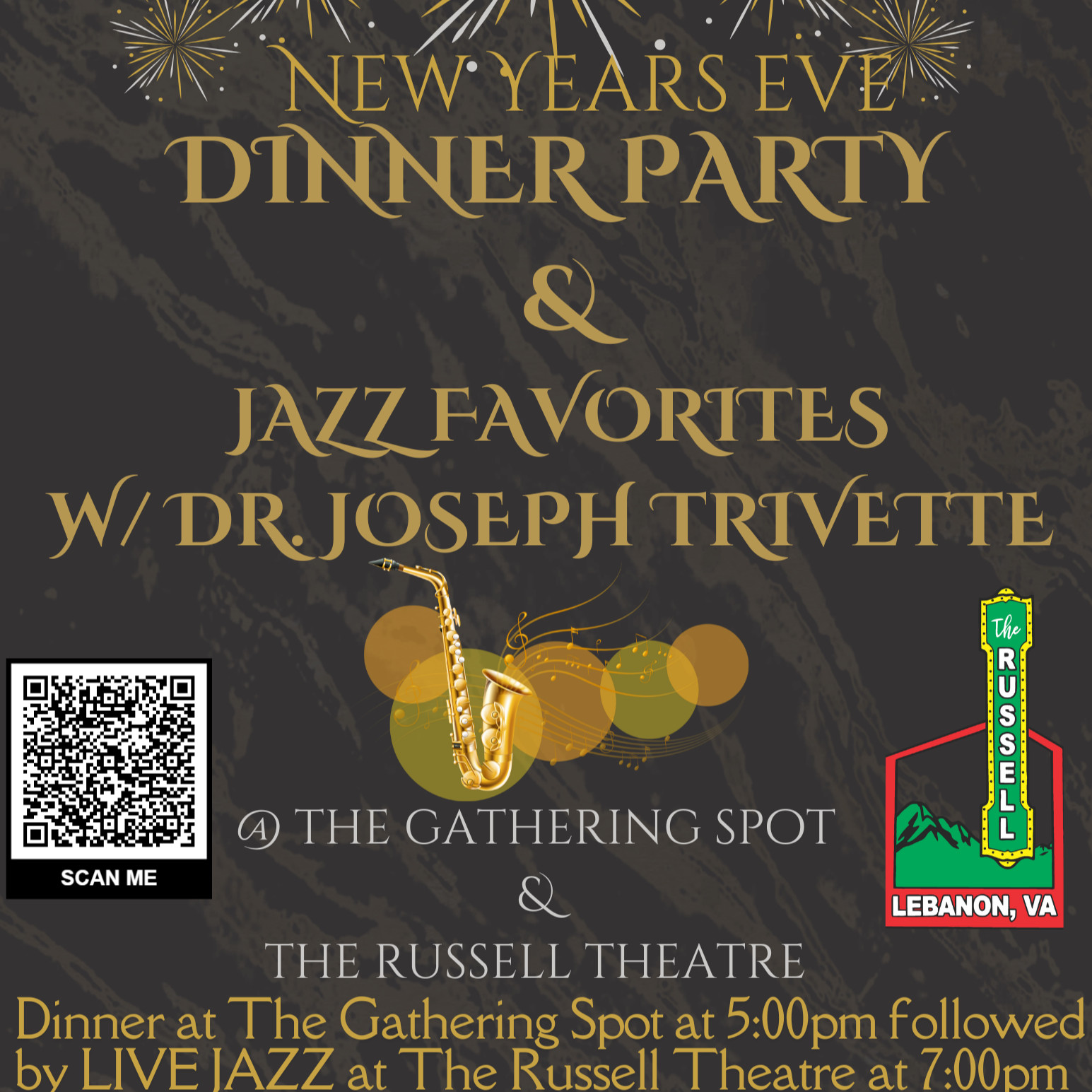 New Years Eve Dinner Party & JAZZ Favorites w/ Dr. Joseph Trivette ...