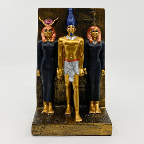 Colorful Sculpture of The Sacred Triad of Menkaur | Pharaoh's Closet