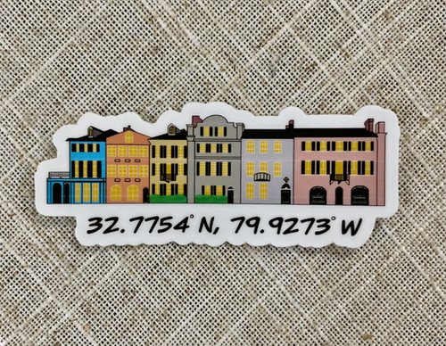 Rainbow Row Sticker By Embellished Baubles | Local Love CHS