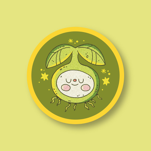 Sprout Button Badge | Fablewood Studio