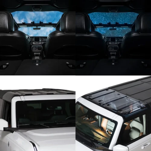 2021-2025 4 Door Bronco Sky View Clear Lid Hard Top for Roof | Outlawleds