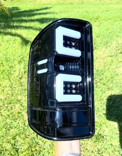 2014-2019 GMC Sierra LED Bar Style Painted Tail Lights | Outlawleds