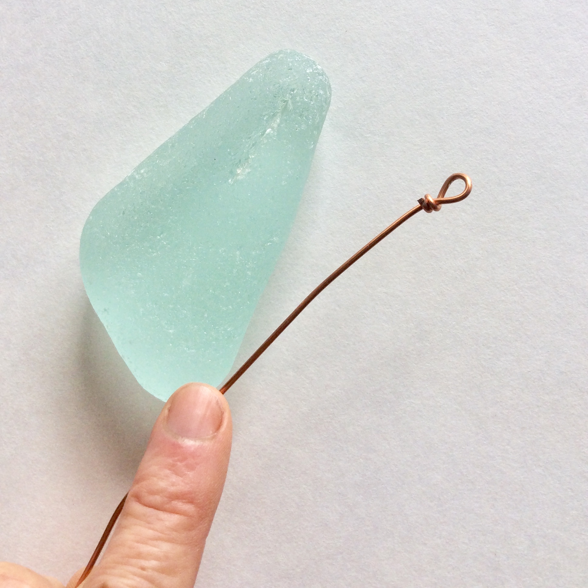 Making a sea glass mobile