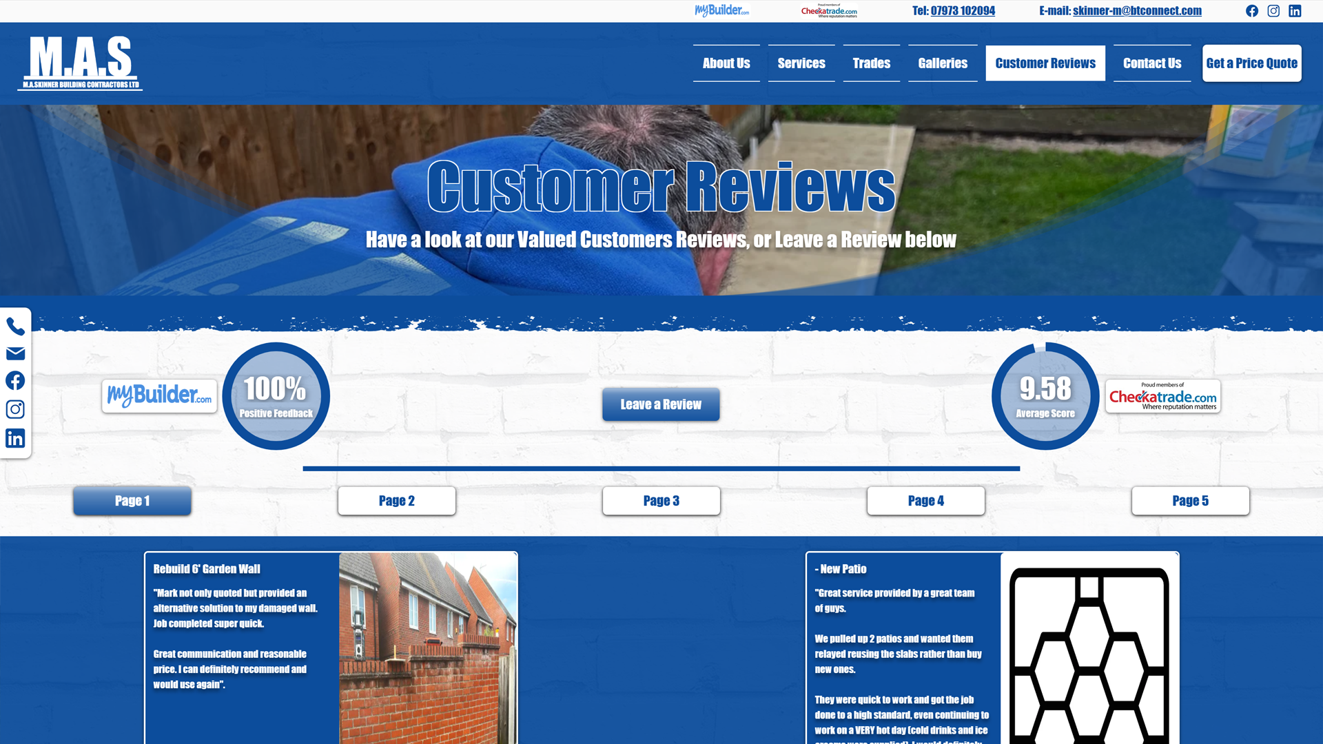 M.A.Skinner LTD | Reviews