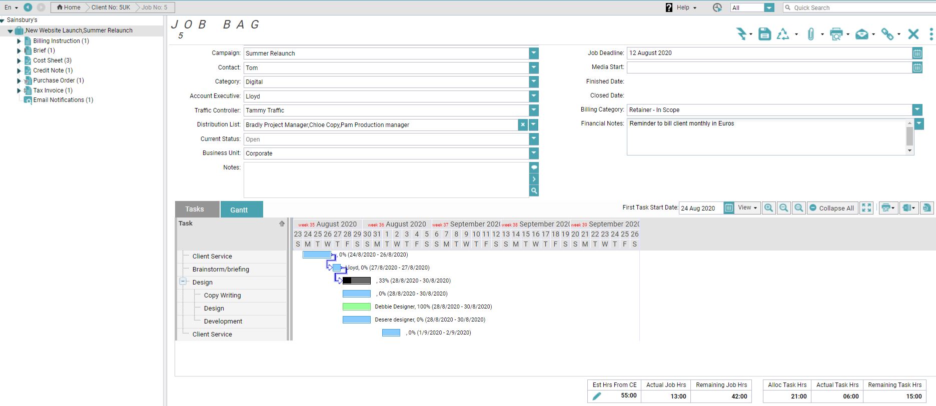 Chase Production | Chase Software