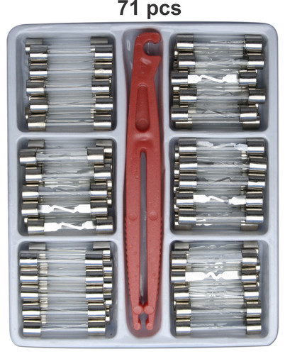 Kit 71 Glass Fuses W/Fuse Extractor. - IGTuningAccessories Car ...