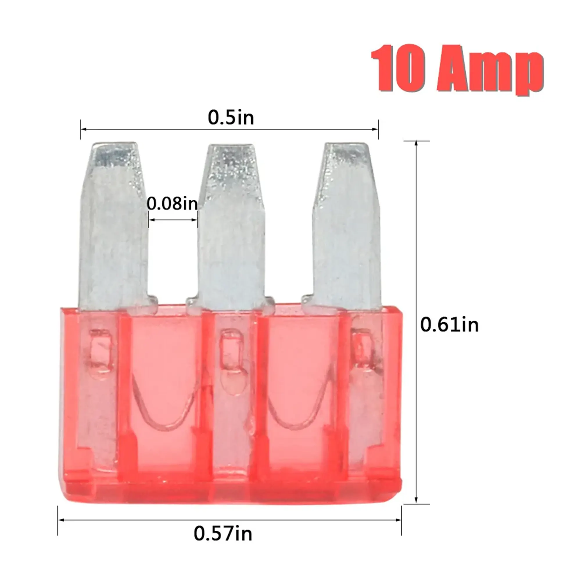 10 amp Micro Fuse Three Blades 100 pcs - IGTuningAccessories Car ...