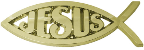 Gold Jesus Emblem - IGTuningAccessories Car Accessories Wholesale