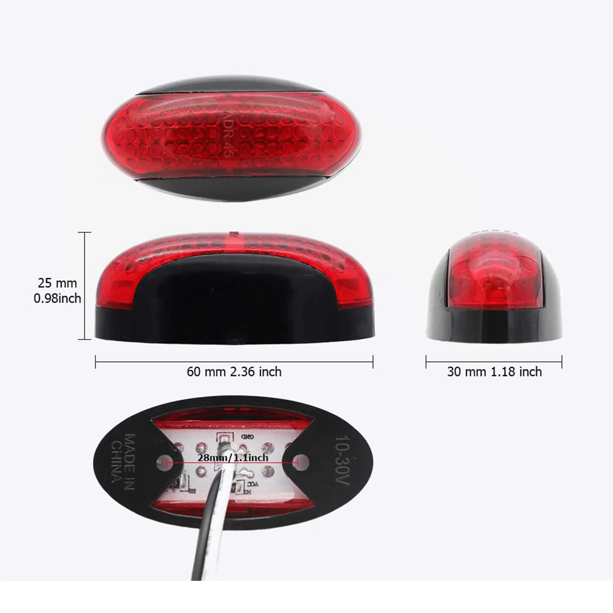 Led Truck Headlight Red 2 Pcs Igtuningaccessories Car Accessories