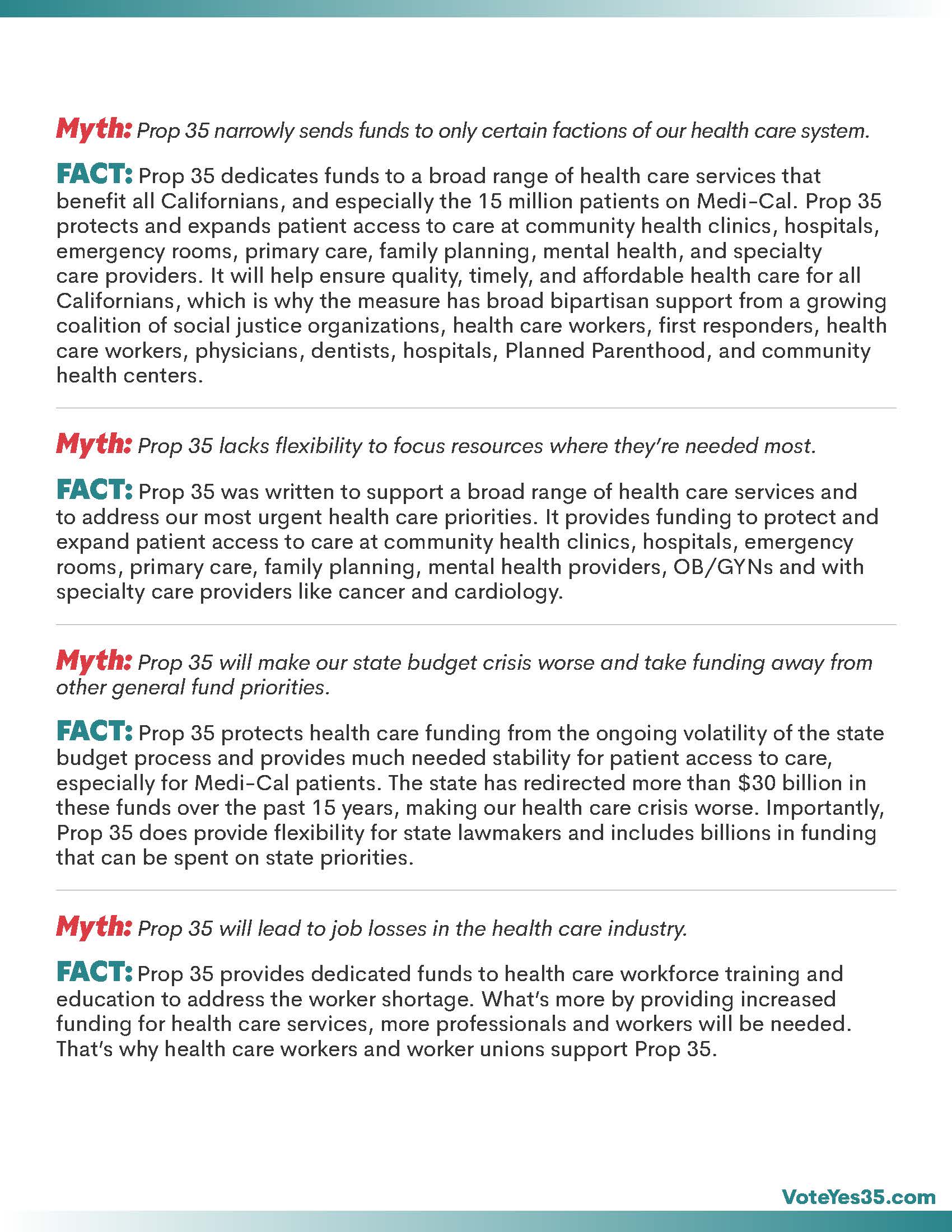 Proposition 35 Update