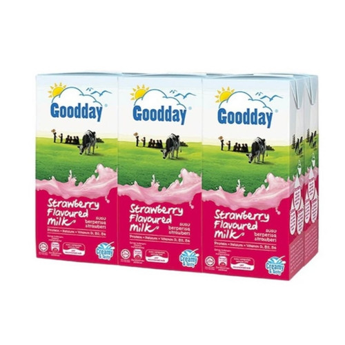 Goodday UHT Strawberry Flavoured Milk 6 x 200ml | Goodday