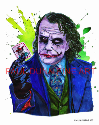Heath Ledgers as DC Comics - The Joker | Paul Dunn Fine Art