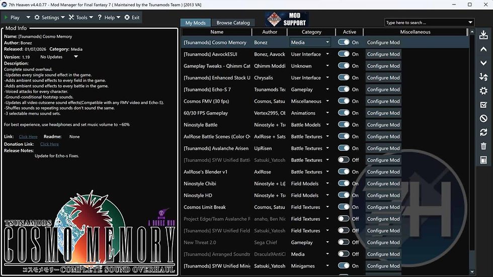 ICYMI: Mod Compatibility Restored for Final Fantasy VII 2026 Steam ...