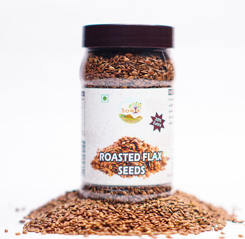 Roasted Flax seeds 250g | Sowikorganic