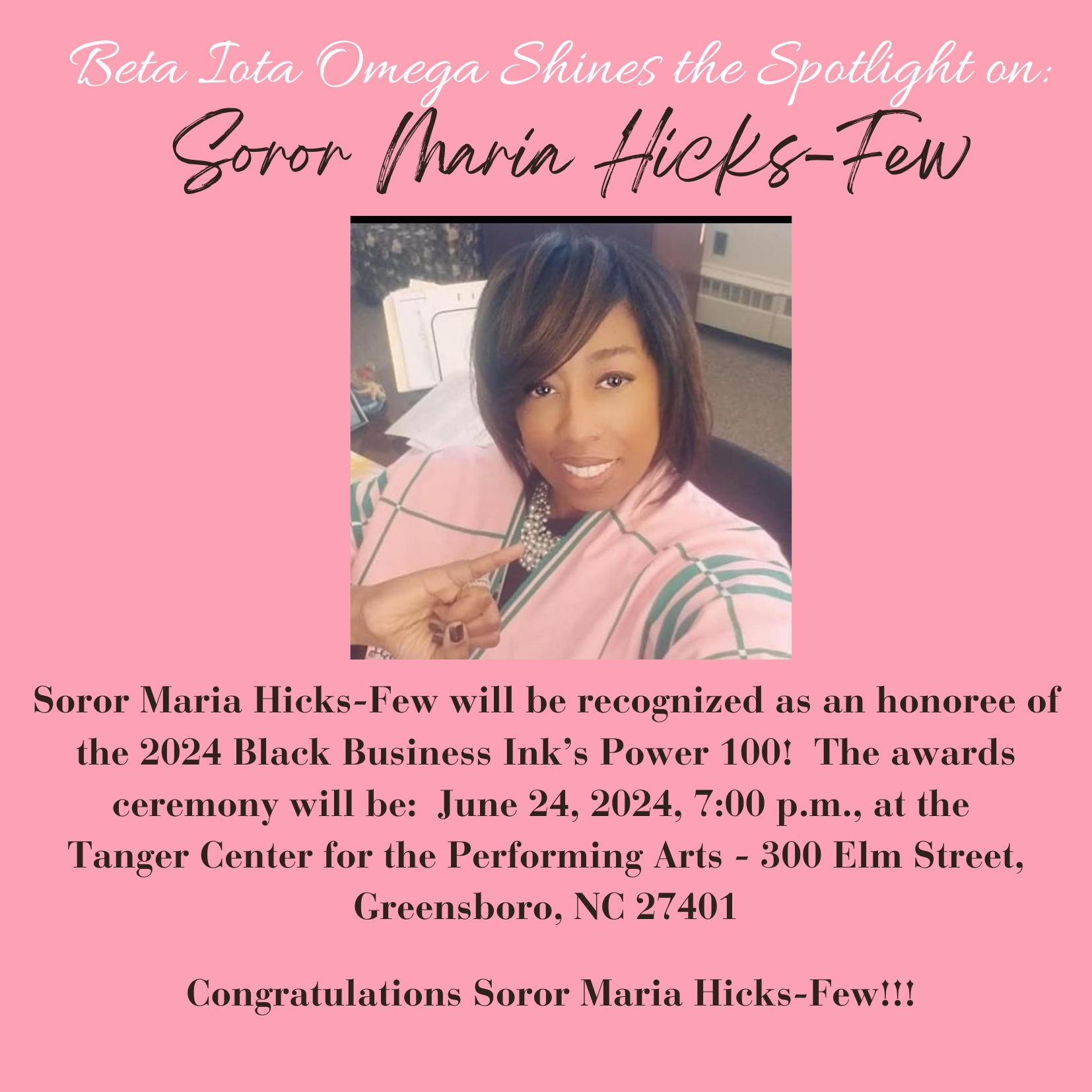 Congratulations Sorors