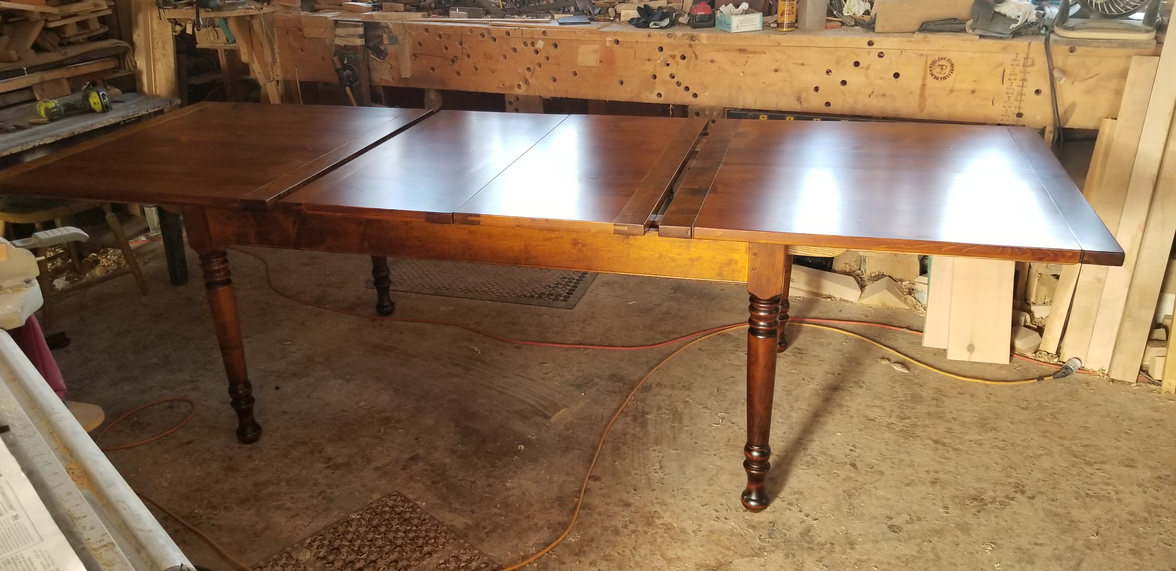 Self-Storing Extension Tables | New England Joinery | Monmouth, ME.