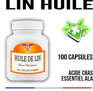 HUILE DE LIN 500 MG 100 CAPSULES | LaboratoireSaintCôme