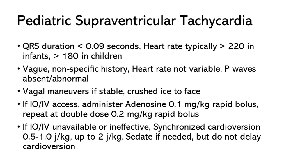 Pediatric Advanced Life Support (PALS) Tips