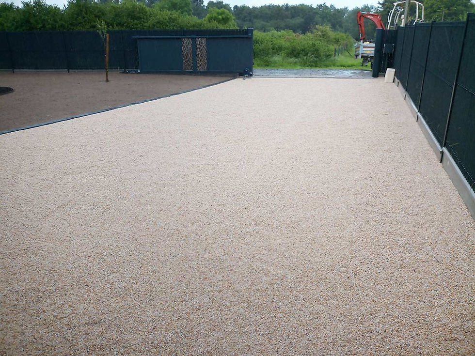 Réalisation d'une allée en Gravier stabilisé à Marseille