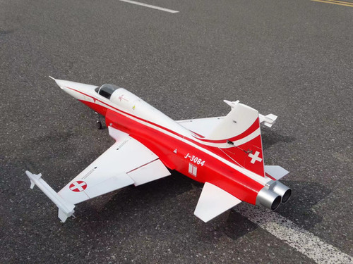 MYHOBBY F5 Turbine Jet Red in White spreading | myhobbyuav
