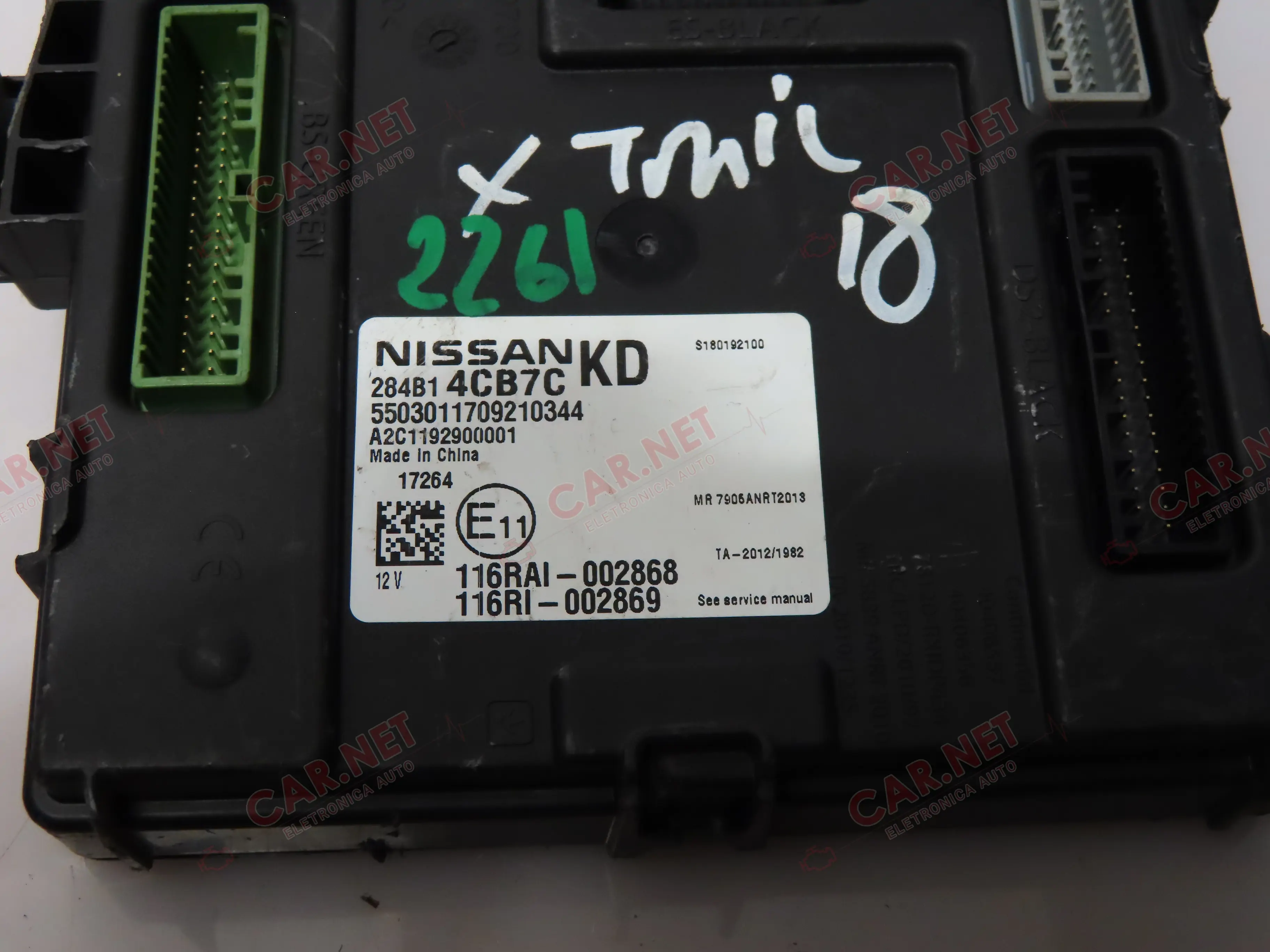 284B14CB7C KD CENTRALINA BODY COMPUTER BCM NISSAN X-TRAIL QASHQAI ...