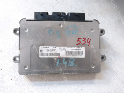 V29006828 A VALEO V34.1 9666909780 CENTRALINA MOTORE CITROEN C3 SC 1.4 ...