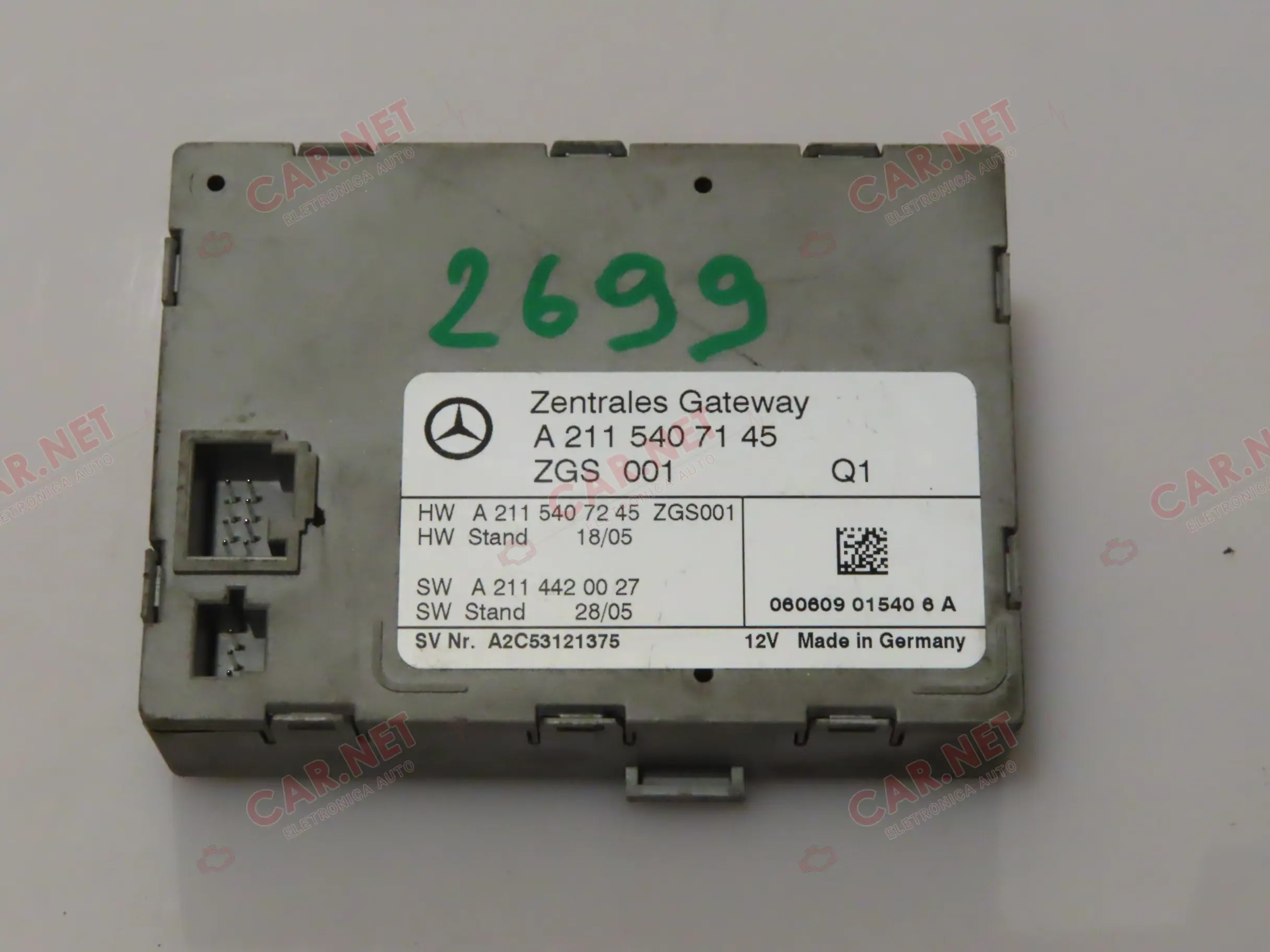 A2115407145 CENTRALINA GATEWAY ZGS 001 MERCEDES-BENZ E320 CDI W211 ...
