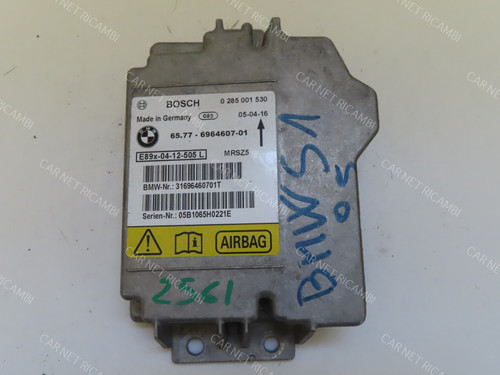 65.77-6964607 CENTRALINA SENSORE AIRBAG SRS BMW E87 E90 BOSCH 0285001530 E89X | centralinemotore