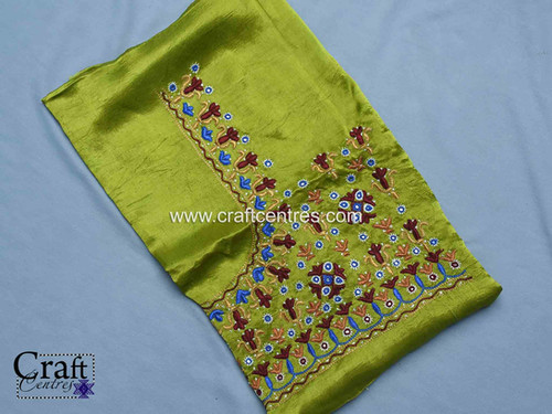 Kutch pakko embroidery blouse piece cbp333 | Bhujodi Saree