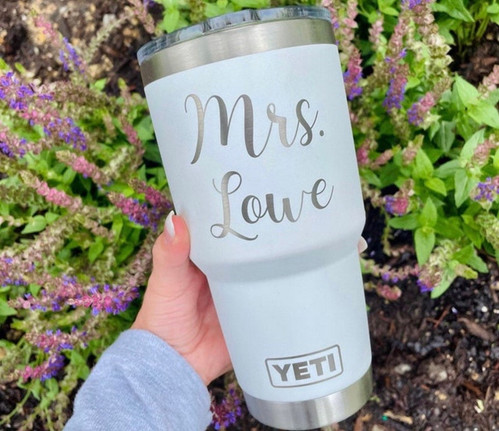 30oz Custom Engraved YETI Tumbler | Blue Ridge Engraving