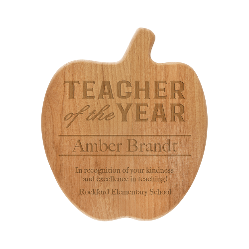 Custom Engraved Alder Apple Plaque | Blue Ridge Engraving