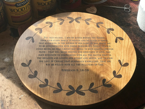 Custom Engraved Heirloom Quality Lazy Susan Turntable I Maple & Cherry ...