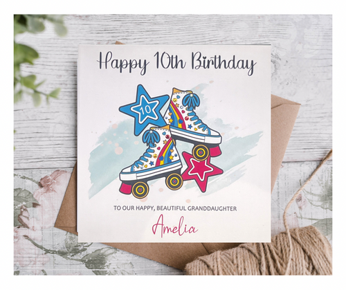 Roller Skating Birthday | Bright Night Cards