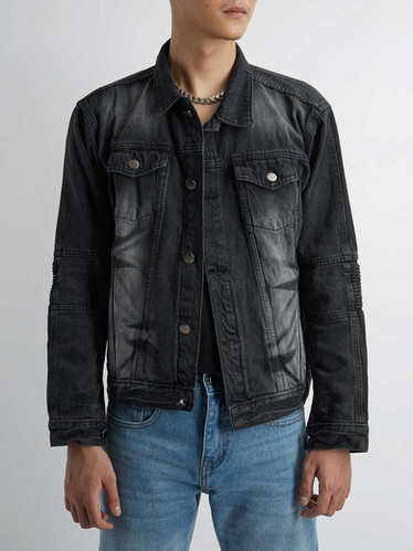 Signature Denim Jacket – Smoke Grey | Denimaniac