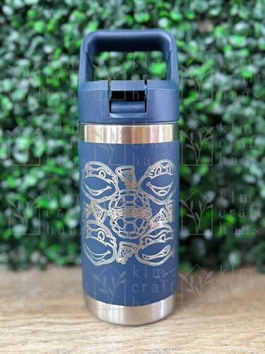 Turtles Go Ninja | Yeti Rambler |Kids Water Bottle | KLM Craft Haus