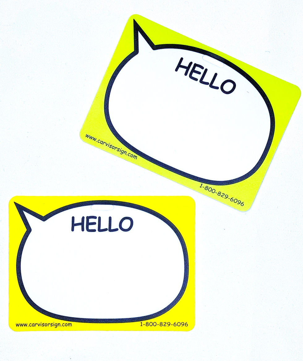 Taxi Mirror Car Signs (Pack of 50) | The Little Sign Co