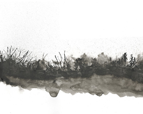 INKY HEDGE // PRINT | Emma Johnson Artwork
