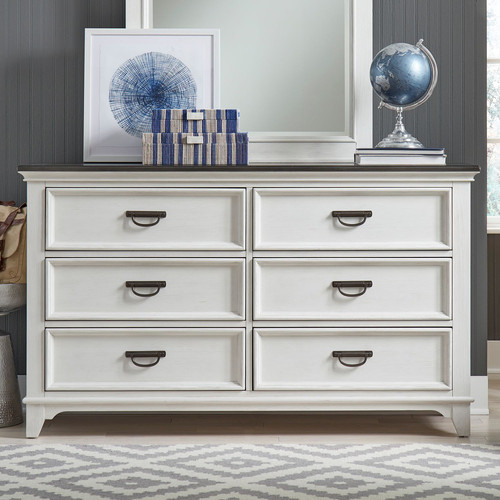 417-BR30 Allyson Park 6 Drawer Dresser | Worthington Designs