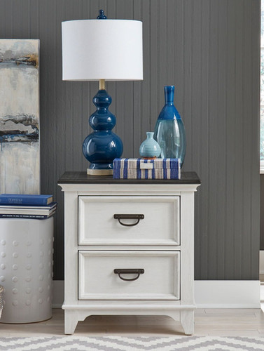 417-BR60 Allyson Park 2 Drawer Nightstand with Charging Station ...