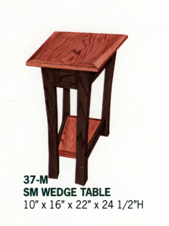 Weavers 37-M Small Wedge Table - Two Toned | Worthington Designs
