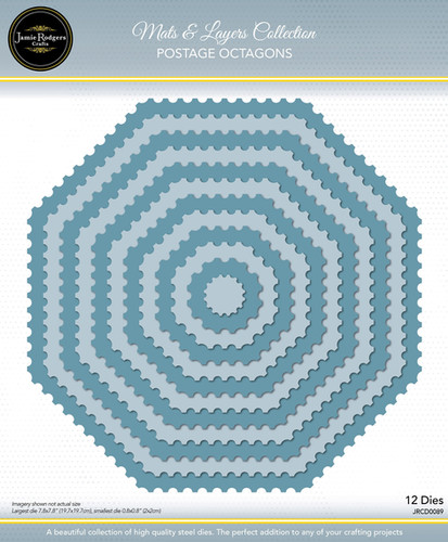 Postage Octagons Die Set - Mats & Layers Collection by Jamie Rodgers Crafts | Craftmania