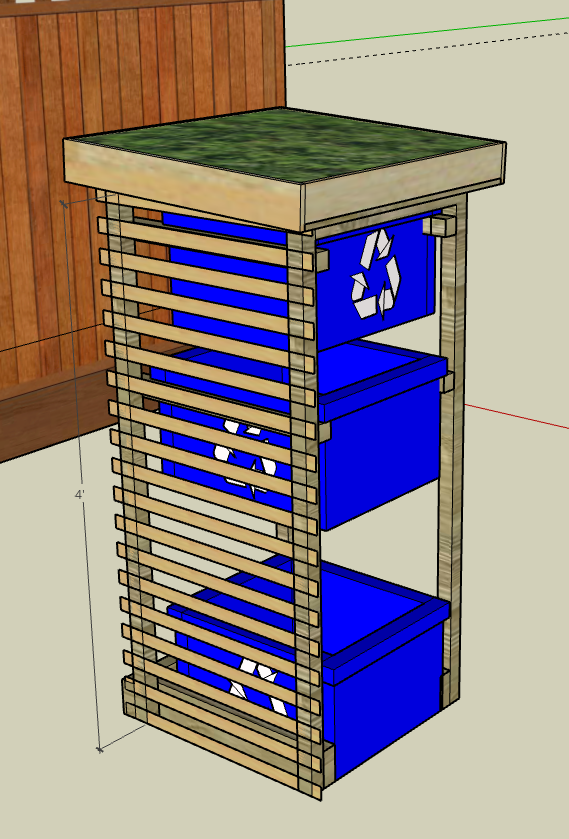 DIY Vertical Recycling Station