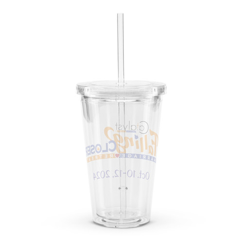 Clear plastic tumbler - Falling Closer 2024 | catalystvt