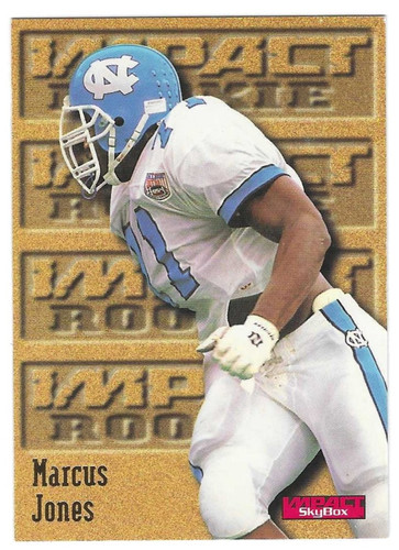 Marcus Jones Rookie 1996 Skybox Impact #172 Tampa Bay Buccaneers ...